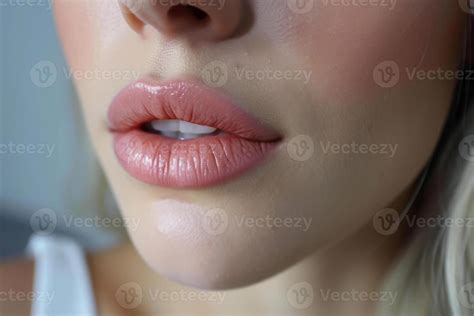 Ai Generated Plump Sexy Full Lips Results Of Lip Filler Injections