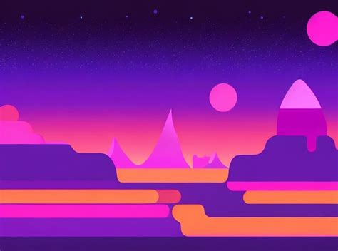 Premium Photo Abstract Digital Landscape With Particles And Dots