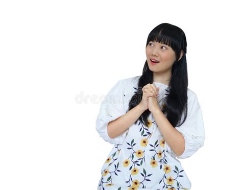 Cute Asian Girl Looking Surprise At Side Stock Photo Image Of Expression Asian
