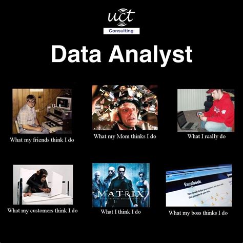 Uct Consulting On Linkedin Dataanalytics Meme Dataanalyst Geek Jokes Consulting Jobs Data