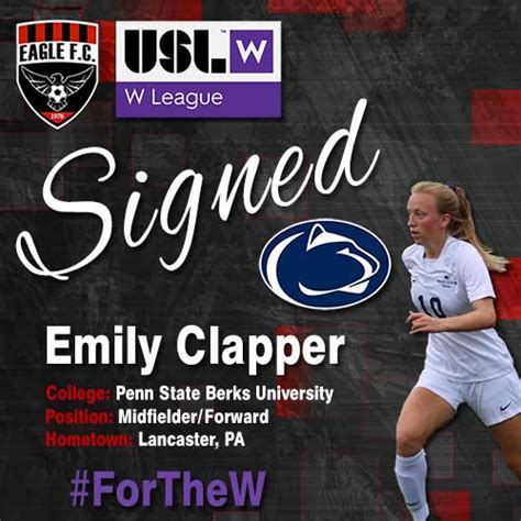 Player Signing Eagle Fc Signs Emily Clapper Eagle Fc