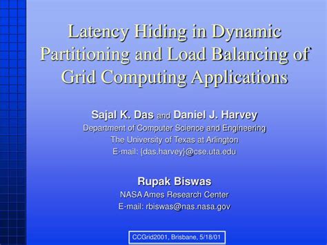 ppt latency hiding in dynamic partitioning and load balancing of grid