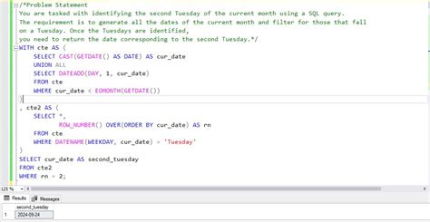sql query for second tuesday shiv shankar kumar posted on the topic