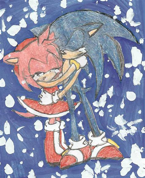 Sonic And Amy Hugging By Alola Chuu On DeviantArt Sonic And Amy Hugging By Alola Chuu On DeviantArt