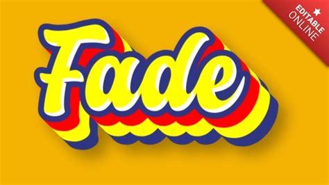 fade text effect generator