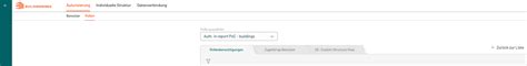 individuelle struktur berechtigungen buildingminds support portal