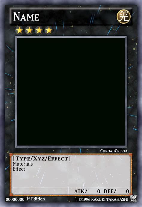 Blank Yugioh Card Template