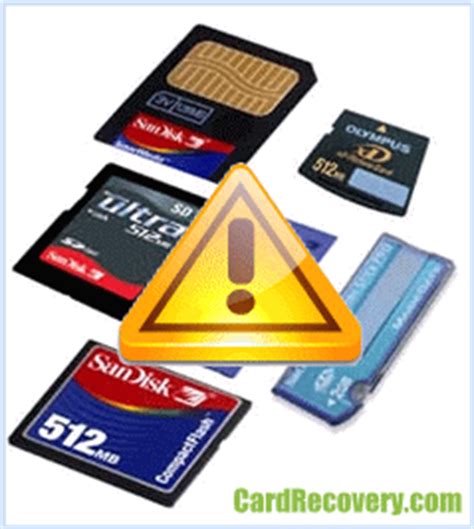 Solutions For Memory Card Error Problems Corrupt And Damage Card Recovery