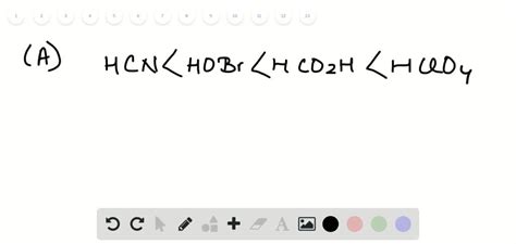 Solveduse The Values Of Ka In Appendix C To Arrange The Following Acids In Order Of A