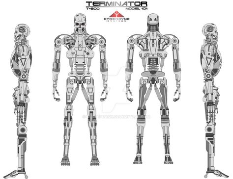 Terminator Endoskeleton Blueprints