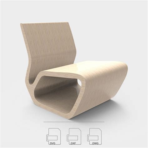 Cell Chair • Router Cut Files • Cnc Files For Cutting• Vector Files • Dxf • Dwg • Svg • Pdf