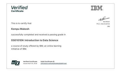 Happy To Share That I Have Completed My Course In Introduction To Data