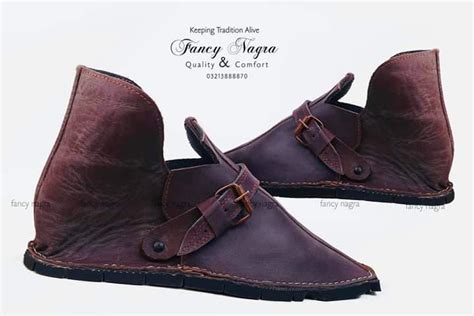 Art 81 Fnf Pure Leather Balochi Boot Brown Fancynagra