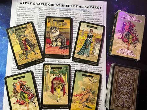 Gypsy Oracle Cheat Sheet Quick Reference Guide Upright And Reversal