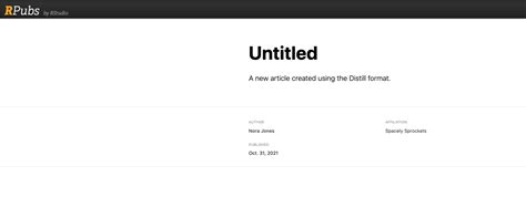 R How To Create An Rmarkdown Distill Article That Links Directly To Url Stack Overflow
