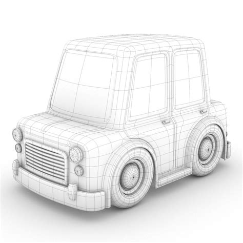 만화 자동차 3d 모델 39 Obj Ma Fbx Free3d