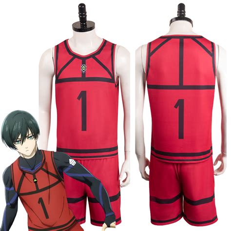 Blue Lock Itoshi Rin Cosplay Costume Outfits Halloween Carnival Party
