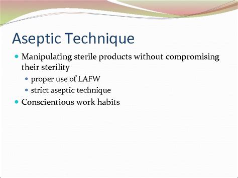 Practice Basics Chapter 16 Aseptic Technique Sterile Compounding