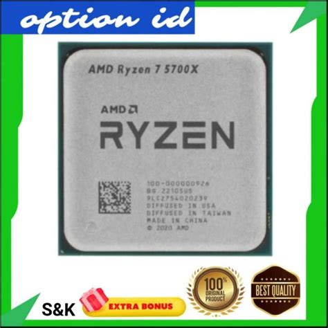 Promo Processor Amd Ryzen 7 5700x Am4 Zen 3 Vermeer Tray Diskon 33 Di Seller Alfira Shop