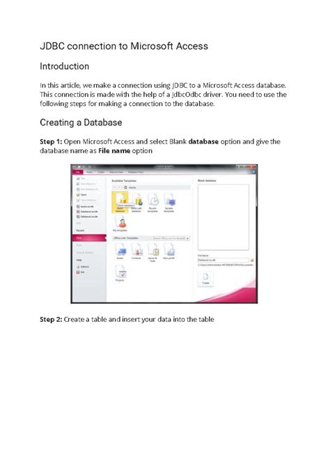 Jdbc This Connection Is Made With The Help Of A Jdbcodbc Driver You Need To Use The Following