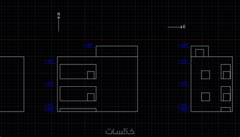 تصميم وَتعديل مساقط ومقاطع وواجهات أوتوكاد 2d خمسات