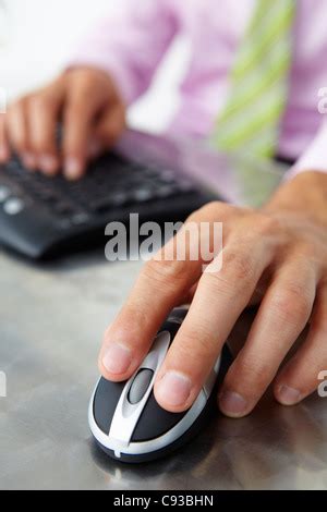 Computer Wireless Mouse Stock Photo Alamy
