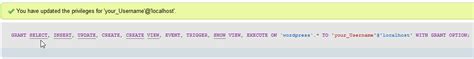 Adding New Mysql Users To Your Mysql Database Via The Phpmyadmin Interface