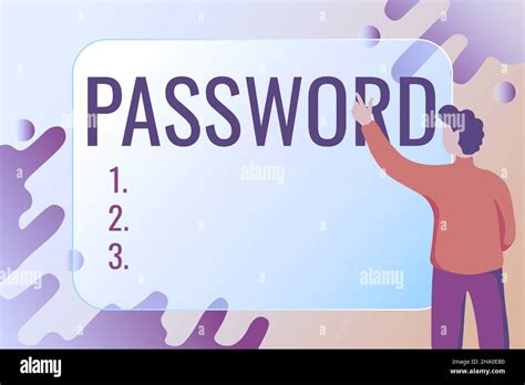 Hand Writing Sign Password Concept Meaning Secret Word Phrase Must