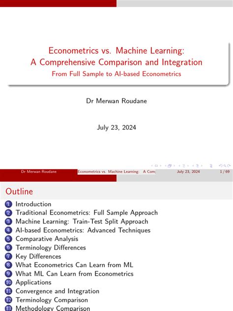 Full Lecture Pdf Machine Learning Econometrics