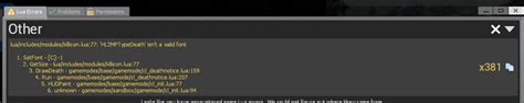 I Need Some Help With Some Maps And Lua Errors So When I Load Into