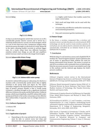 Smart Irrigation System Using IOT PDF