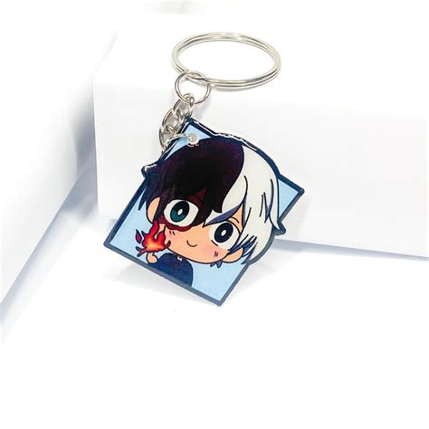 Shoto Todoroki Keychainmy Hero Academia Accessories Otaku T For