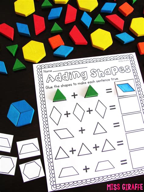 Miss Giraffe S Class Composing Shapes In St Grade