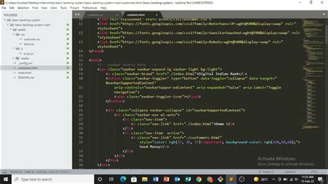 Basic Banking System Using Html Css Js Bootstrap Youtube