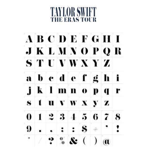 Taylors Version Font Eras Tour Font Taylor Swift Fonts Ttf Alphabet Etsy