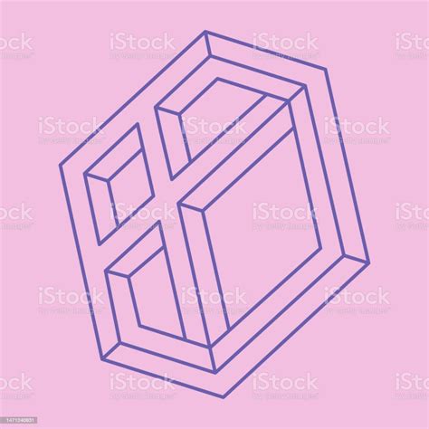 Impossible Optical Illusion Shape Optical Art Object Impossible Figure Unreal Geometric Logo In