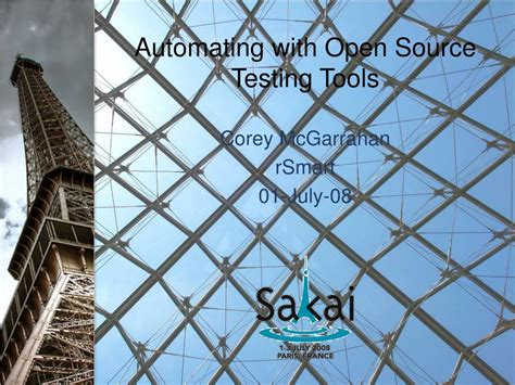 PPT Automating With Open Source Testing Tools PowerPoint Presentation ID