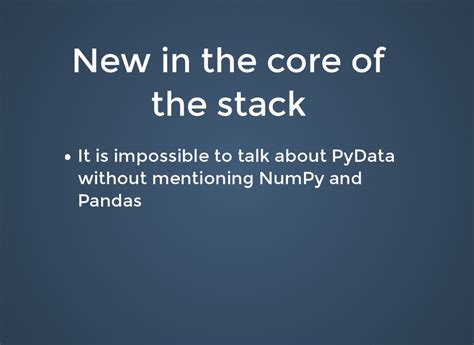 A Map Of The Pydata Stack Speaker Deck