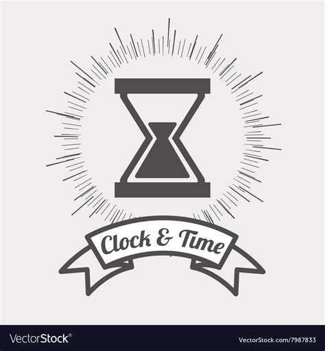 Clock And Time Design Royalty Free Vector Image