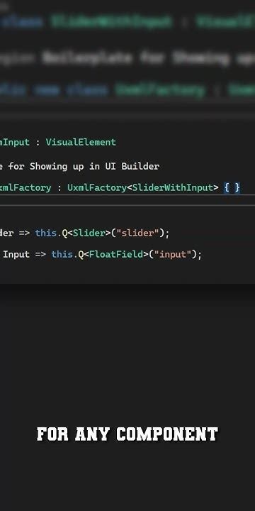 Reusable Components With Ui Toolkit Editor Scripting Unity Tutorial