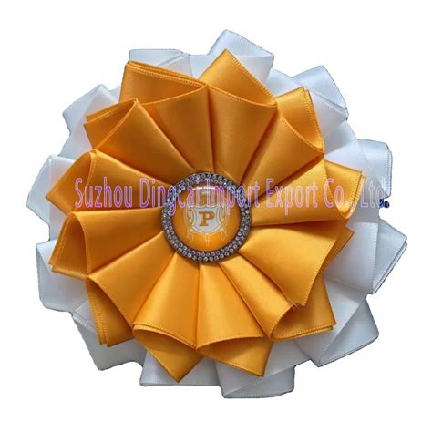 6 Inches Iota Phi Lambda Flower Pin Big Lady Corsage With Big Imitated