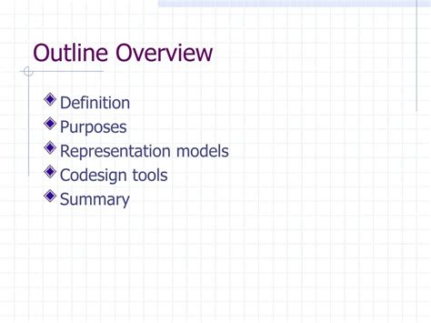 Ppt Codesign Representation Models Overview And Definitions