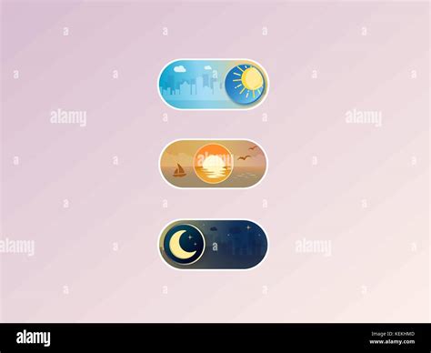 professional gradient on neutral and off toggle switch button vector