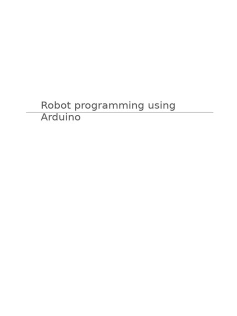 robot programming using arduino e pdf electric motor electrical