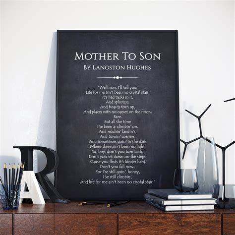 Langston Hughes Poems Mother To Son