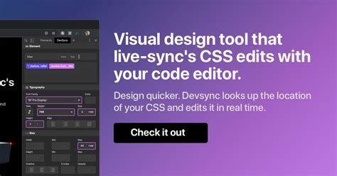 Devsync Visually Edit Your Css In Browser
