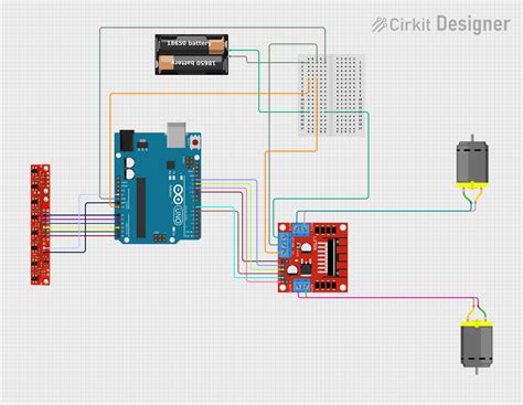 arduino controlled dual dc motor driver with line sensing how to