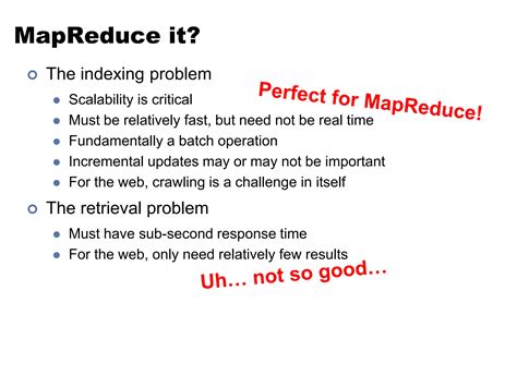 Information Retrieval And Map Reduce Implementations Ppt