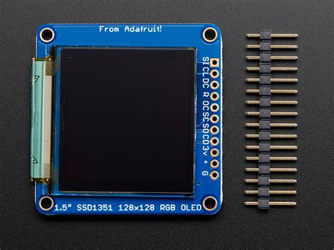 Adafruit Oled Breakout 1 5 16 Bit Color Microsd