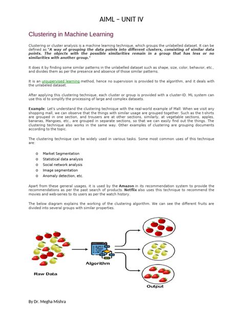 Unit Iv Pdf Cluster Analysis Machine Learning